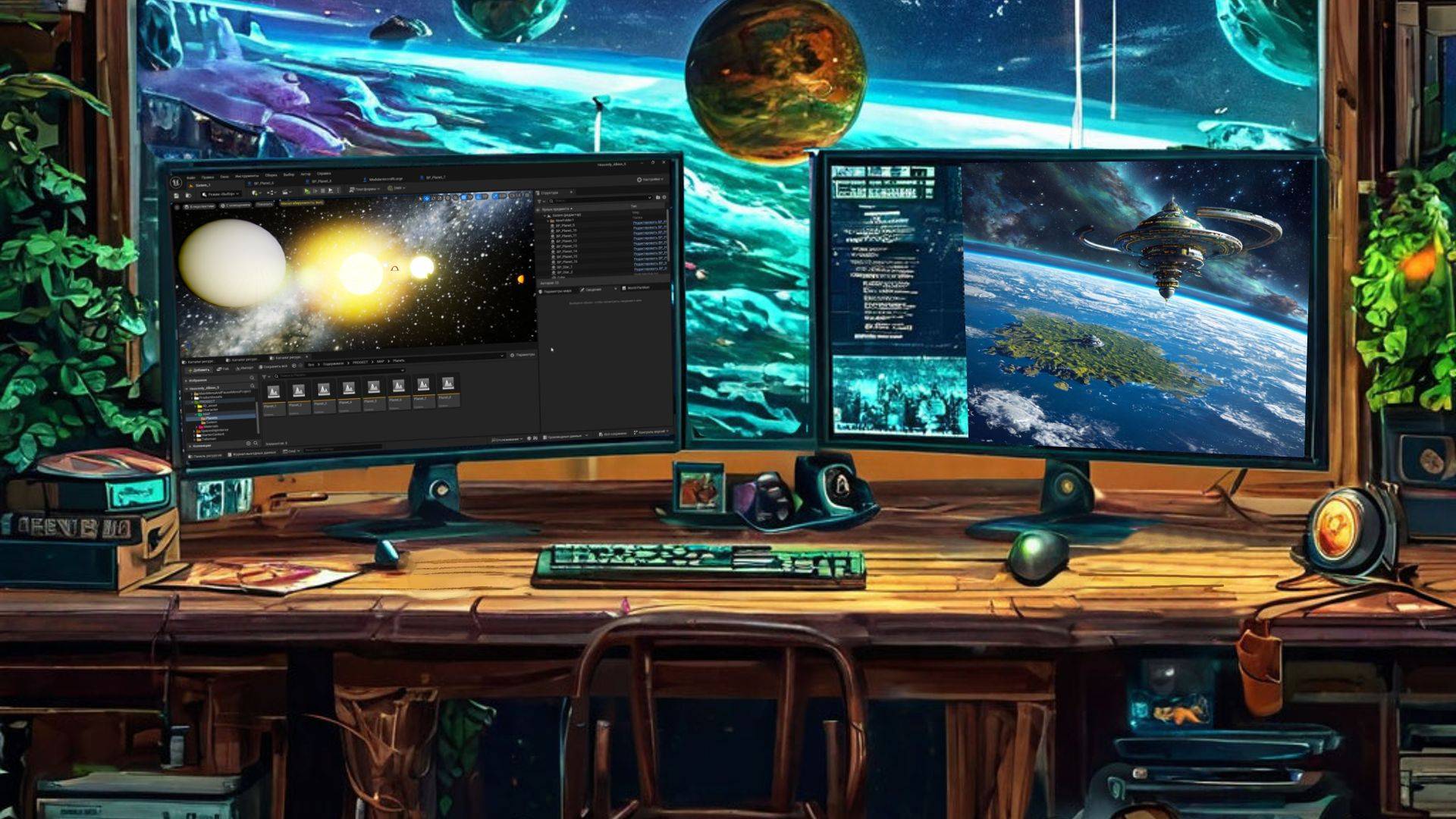 будни разработчика / недельные (2/7 день) ч2 / проект Небесный Альбион / UE5
