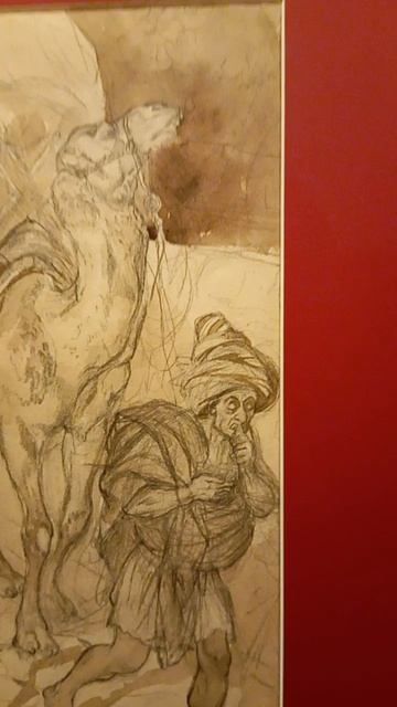 Рисунки Карла Брюллова. Дорога. Кони. Верблюд.
