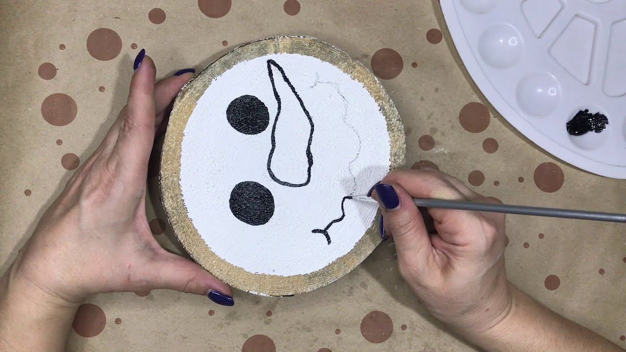 DIY | снеговик из спила | новогодний декор