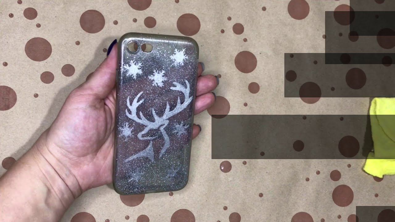 DIY | Новогодний чехол на телефон |