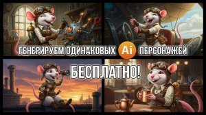 Как БЕСПЛАТНО создать одного и того же персонажа. Простой приём, который сэкономит кучу времени!