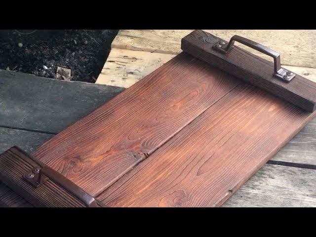 Деревянный поднос | Идея для самоделки