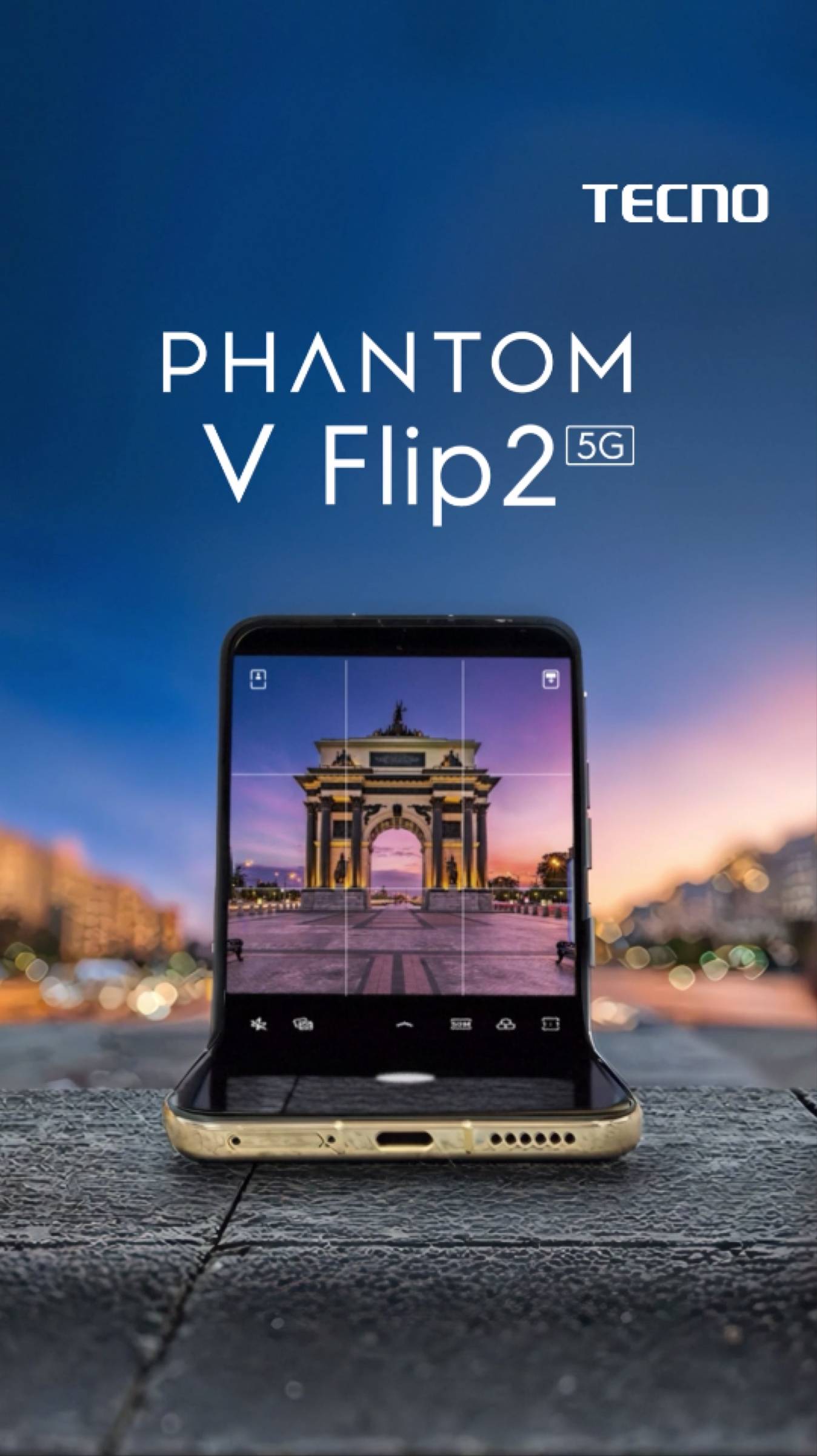 TECNO Phantom V Flip2 5G в большом городе #TECNO