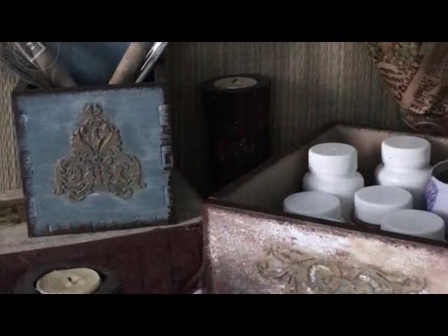 DIY | Декорирую ящик из фанеры | Декупаж