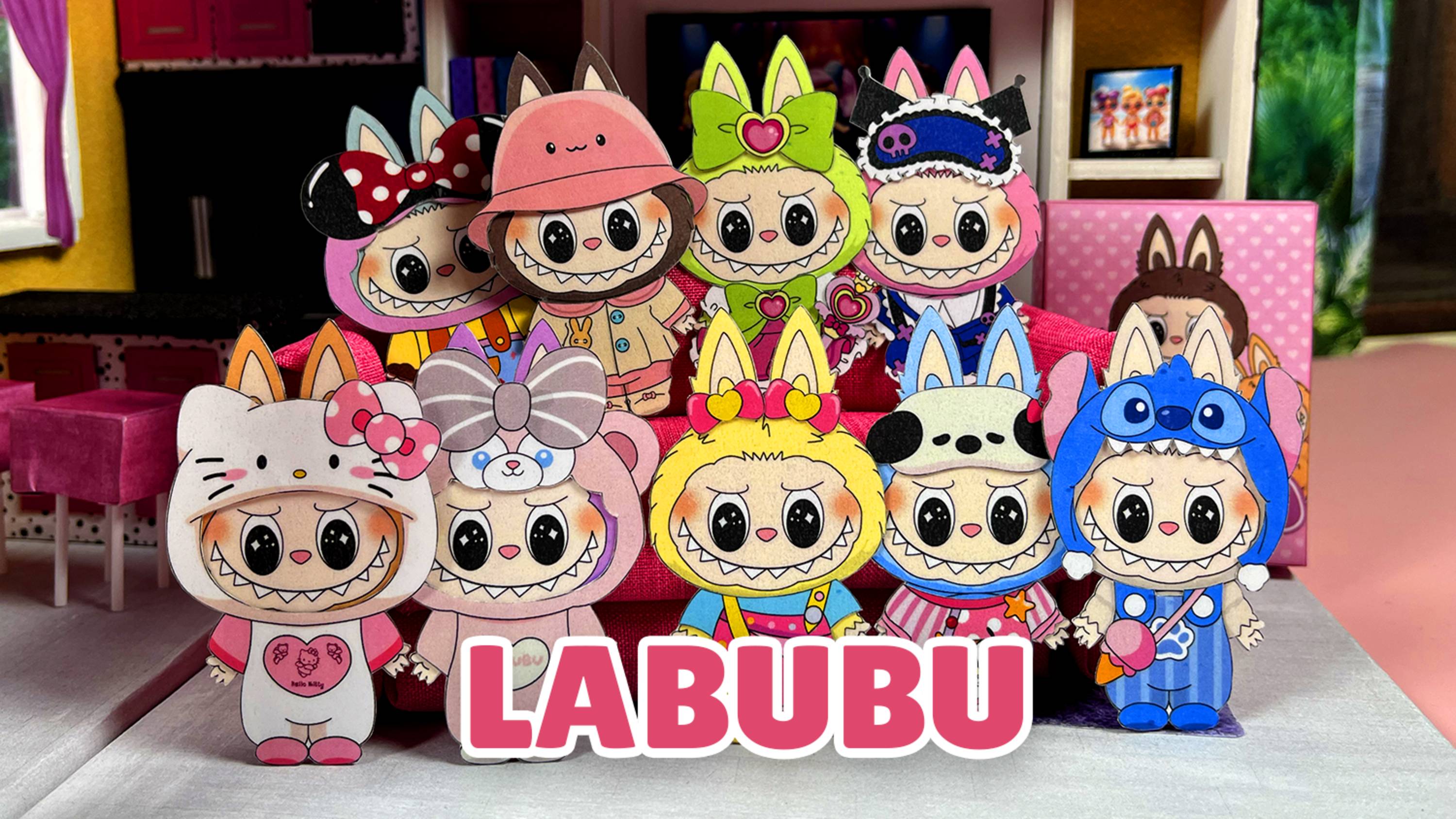Бумажные куклы Labubu