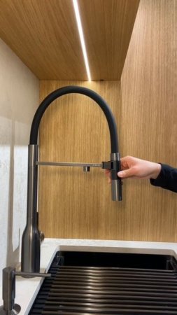 Смеситель MAGNETO ONE и комплект в цвете вороненая сталь (GM)