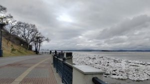 409. Хабаровск. Парк Муравьёва-Амурского - Набережная Амура. 16.04.25.