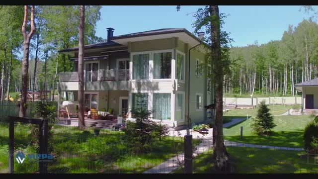 Двухэтажный дом из клееного бруса по проекту М291