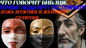 Что говорит Библия: ПОЧЕМУ ЛЮДИ ВРУТ ПОСТОЯННО? Ложь мужчин и женщин, отличия.