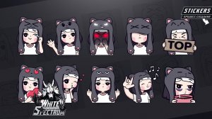 процесс создания стикеров / рисованные стикеры на заказ для канала твич twitch