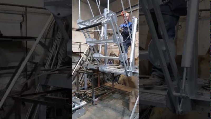 Мостик  переходной МП-4-Ц. Горячее цинкование.  Ширина ступени 800мм.