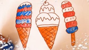 Bolalar uchun muzqaymoq rasm chizish/ICE CREAM FOR KIDS Drawing