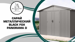 Металлический сарай Black Fox Panorama D
