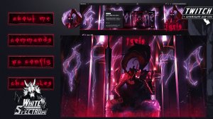 Мрачное оформление / дизайн канала твич / оформление стрима twitch WhiteSpectrum