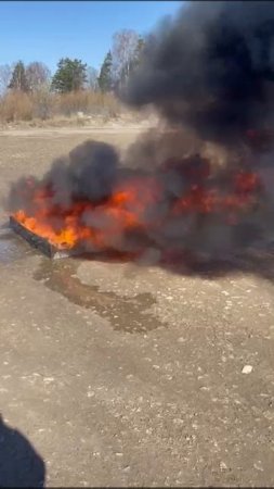 Противопожарная тренировка персонала складского комплекса Ломоносовского района