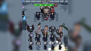 TV Camera Monster War Games Gameplay | TV Camera Monster: War Games Max Level Merge Fight Boss Part
