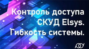 Контроль доступа СКУД Elsys. Гибкость системы
