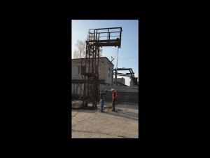 Система эвакуации жесткой анкерной линии площадки отбора проб.