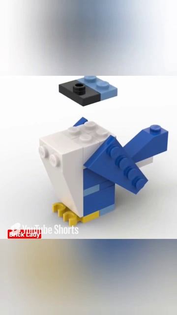 LEGO. Кто узнал, что за птица из лего? #lego #tutorial #bricklady #animals #birds