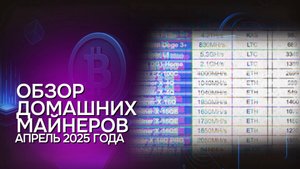 АПРЕЛЬ 2025: ОБЗОР ДОМАШНИХ ASIC-МАЙНЕРОВ — АНАЛИЗ РЫНКА