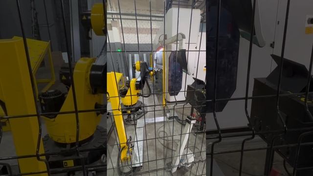 Первичный прогон робота в паре с прессом листогибом