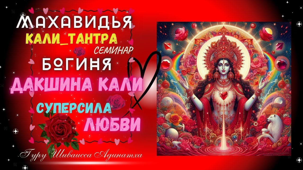МАХАВИДЬЯ_КАЛИ_ТАНТРА_СЕМИНАР_богиня_Дакшина_Кали_суперсила_любви. Гуру Шиваисса Адинатха