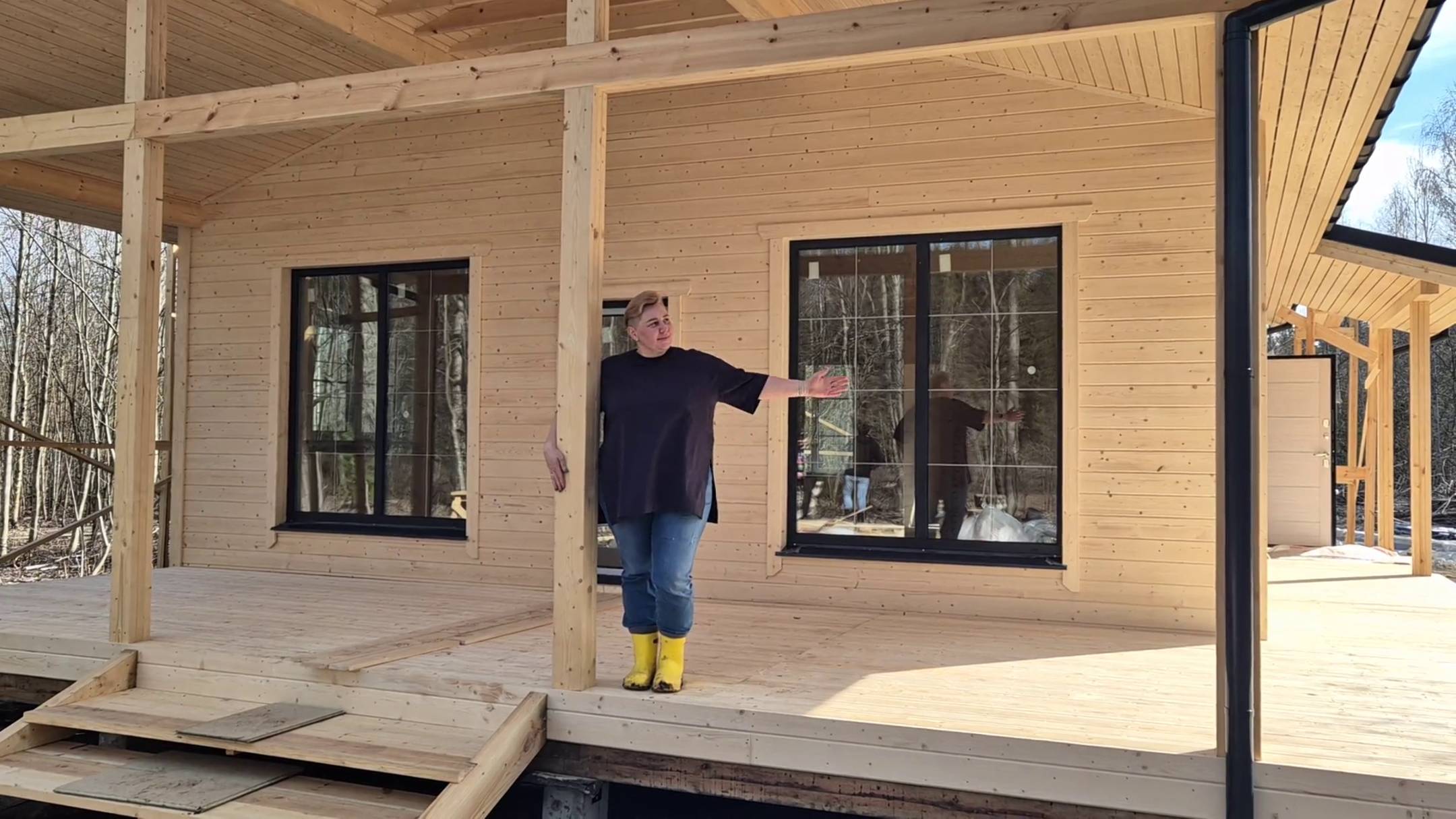 Видеоотзыв о строительстве каркасного дома 9,5х13 по проекту "Истра" с изменениями