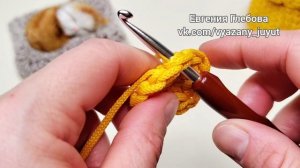 Вяжем корзинку с ушками крючком ч 1.