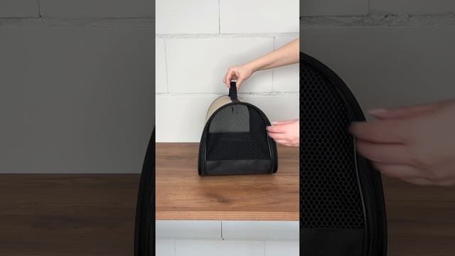 Сумка-переноска в жестком каркасе ХАРД LOWCOST бежевый. RICH BREED