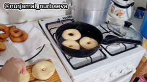 АМЕРИКАНСКИЕ ПОНЧИКИ. Дәмі тіл үйіретін пончиктер. 100% балаларға ұнайды🍩🍩🍩  ҚАЗАҚША РЕЦЕПТ