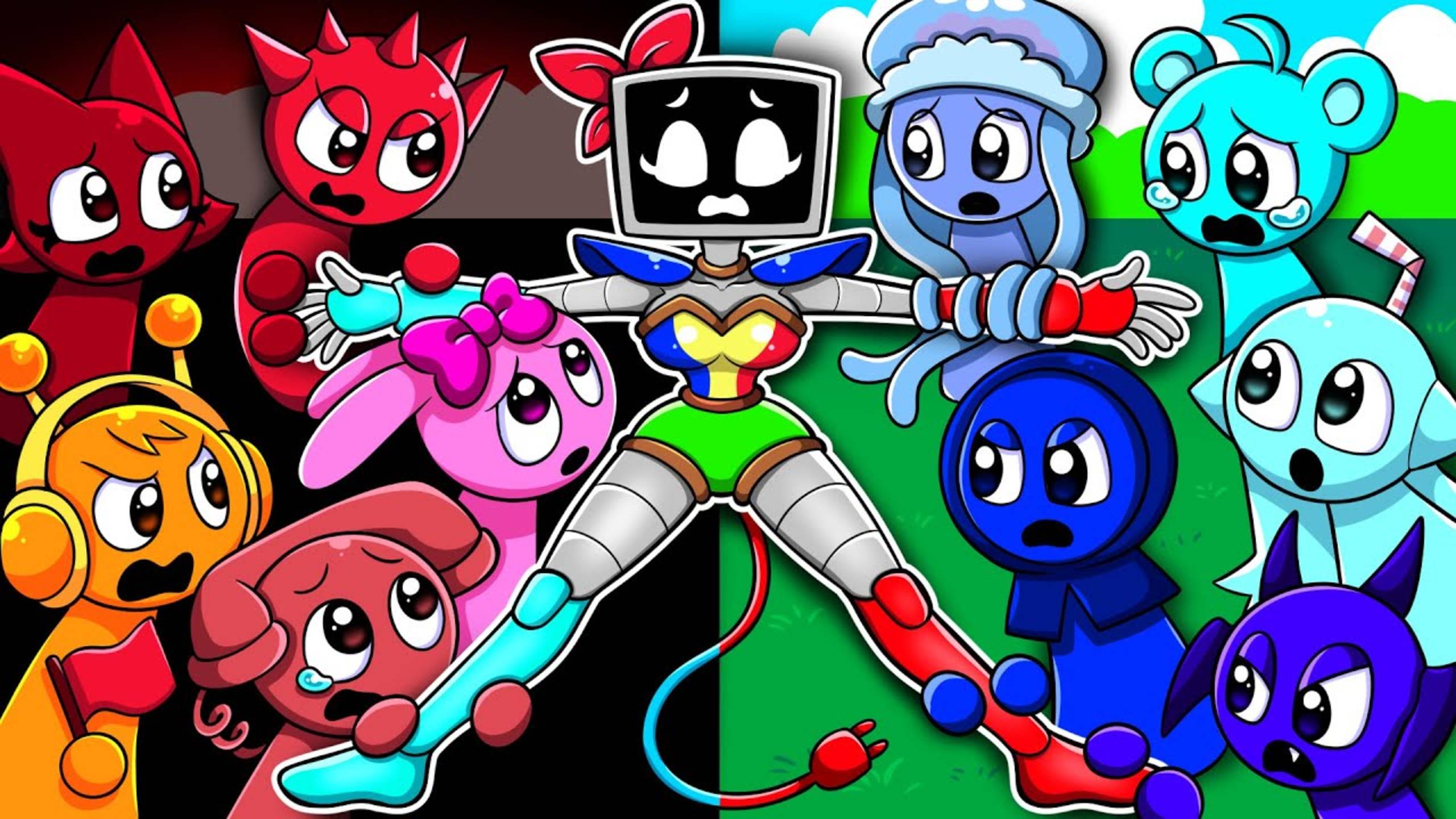 Sprinki|СПРУНКИ или СПРУНКЕ набросились на жертву| МУЛЬТФИЛЬМЫ SPRUNKI ...