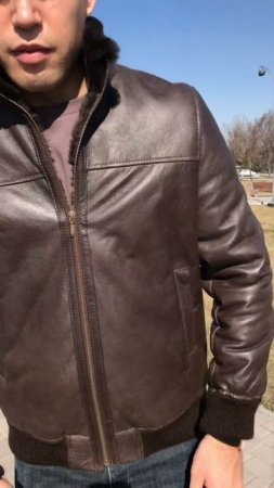 Мужская дубленки из овчины