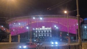 Демонстрация слогана на медиафасаде "Екатеринбург Арены" в честь Всемирного дня гемофилии, 17.04.25