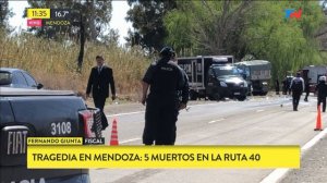 Tragedia en Mendoza: 5 muertos en la Ruta 40
