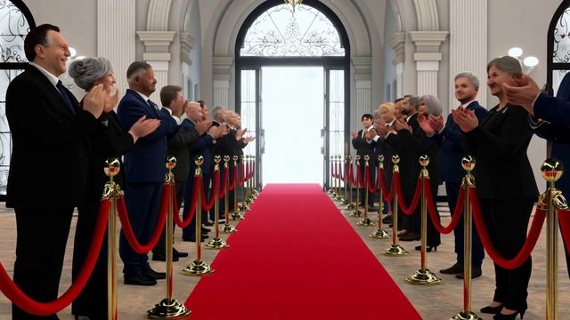 Красная дорожка, зрители аплодируют ФУТАЖ