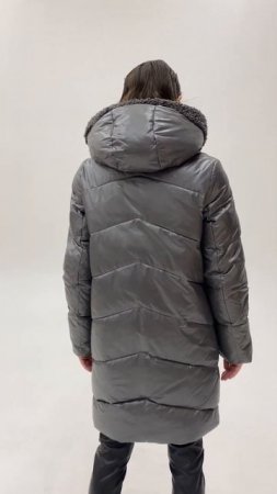 Зимнее женское п/пальто OHARA на био-пухе. Артикул AB-22534D
