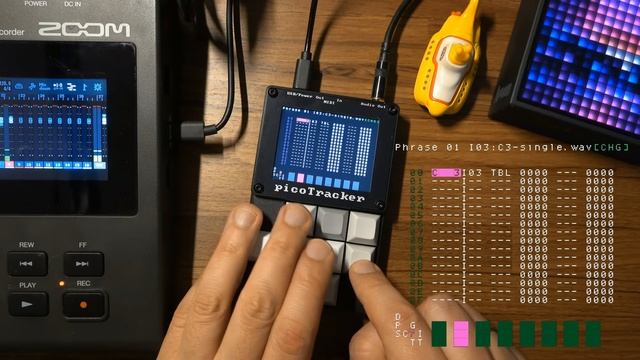 picoTracker v2 - DIY sampler, plugin synths and MIDI tracker _ sequencer - walktrough and tutorial!