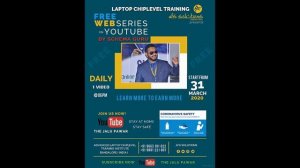 FREE LAPTOP WEB SERIES #LAPTOP #CHIPLEVEL #REPAIR #CORONA LOCKDOWN, LAUNCHING SOON..AT 6 PM