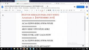 ✔️NUEVAS LICENCIAS / SERIALES PARA ESET NOD32 Actualizado A【SEPTIEMBRE 2019】😱😱😱