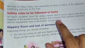 Class-4 | Science Lesson-3 Follow Rules and Be Safe | Safety rules at home | Part-1