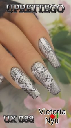 #ремешок #stamping #stampingnailart #nailart #victorianyu #naildesign #stampingplates #uprettego