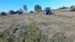 Тяжелая Пахота Трактором мтз 82.1 По Целене  плуг Lemken 3,35