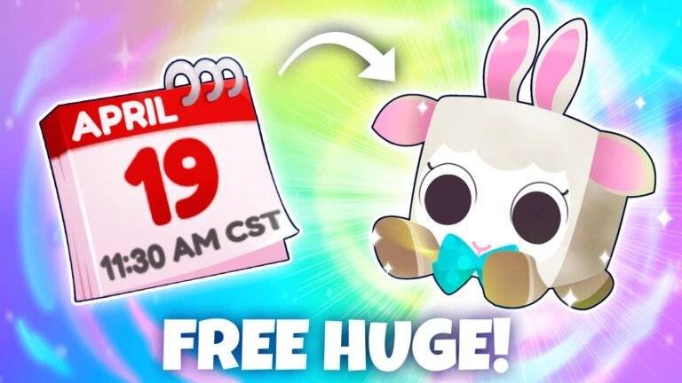 ⚠️ Login for FREE HUGE!Pet simulator 99[FREE HUGE PET Huge Easter Lamb!]Pet Simulator 99! 🐰