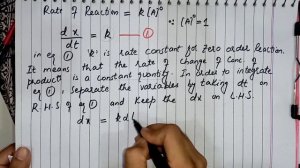 Zero order reaction | Kinetics of  Zero order reaction|Half Life |Units and Examples|Urdu\Hindi|Saa