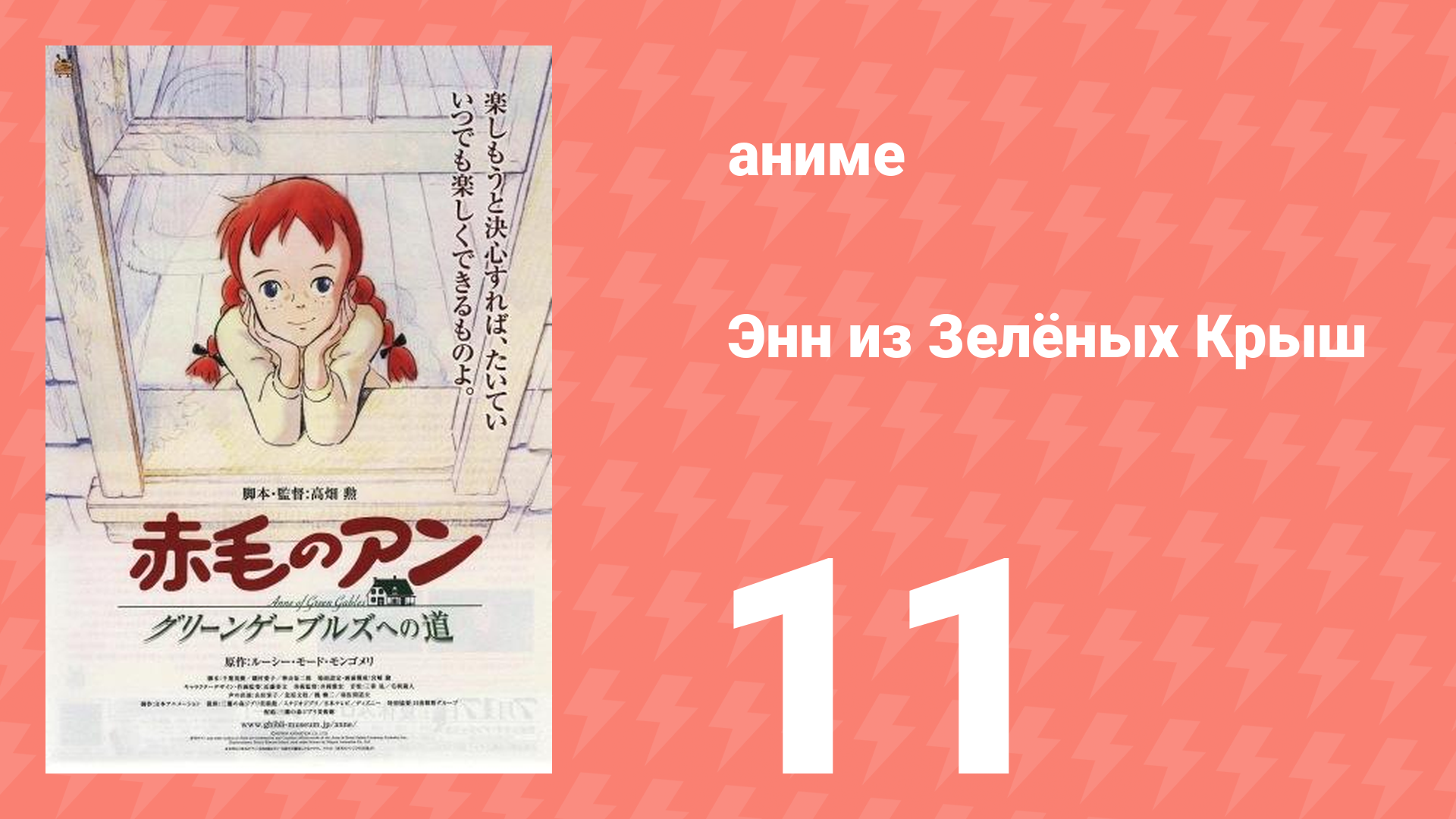 Энн из Зелёных Крыш 11 серия (аниме-сериал, 1979)