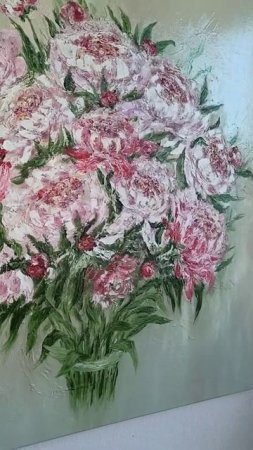 Картина Пионы. Продается. Инстаграм decorartmoldova