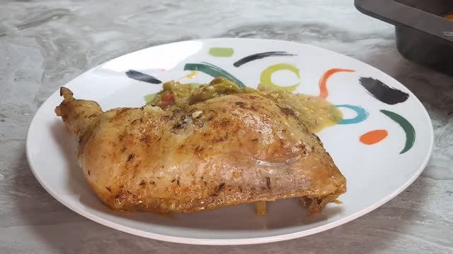 Куринные бедра с капустой