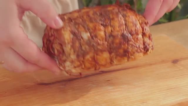 Сочная домашняя ветчина