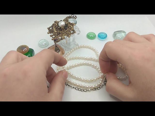 Жемчуг, колье к кулону Альгамбра, часть 2