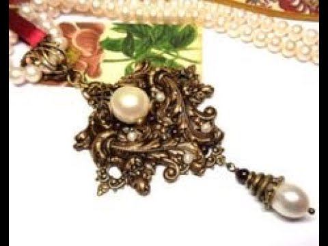 Жемчуг, делаем ожерелье к кулону Альгамбра, часть 1